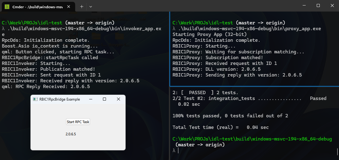 A Fast DDS QML Example with Conan 2 (using conanfile.py) - Mare Nostrum